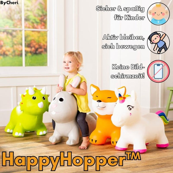 50% RABATT HEUTE | HappyHopper™ - Hüpfendes aufblasbares Tier Jump-Alo – ByCheri