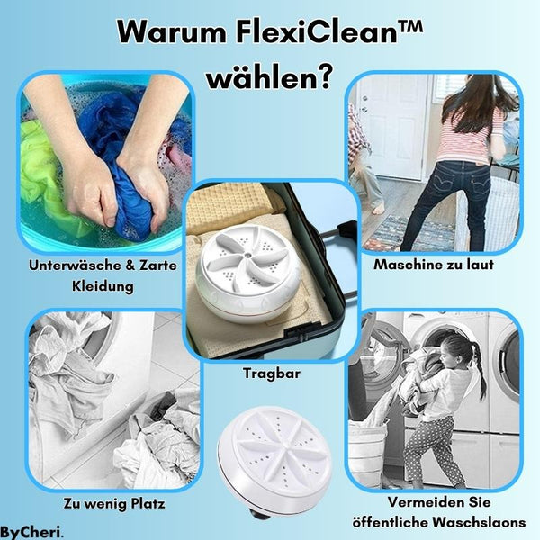 50% RABATT TEMPORÄR | FlexiClean™ - Ultrasonic-Waschmaschine – ByCheri